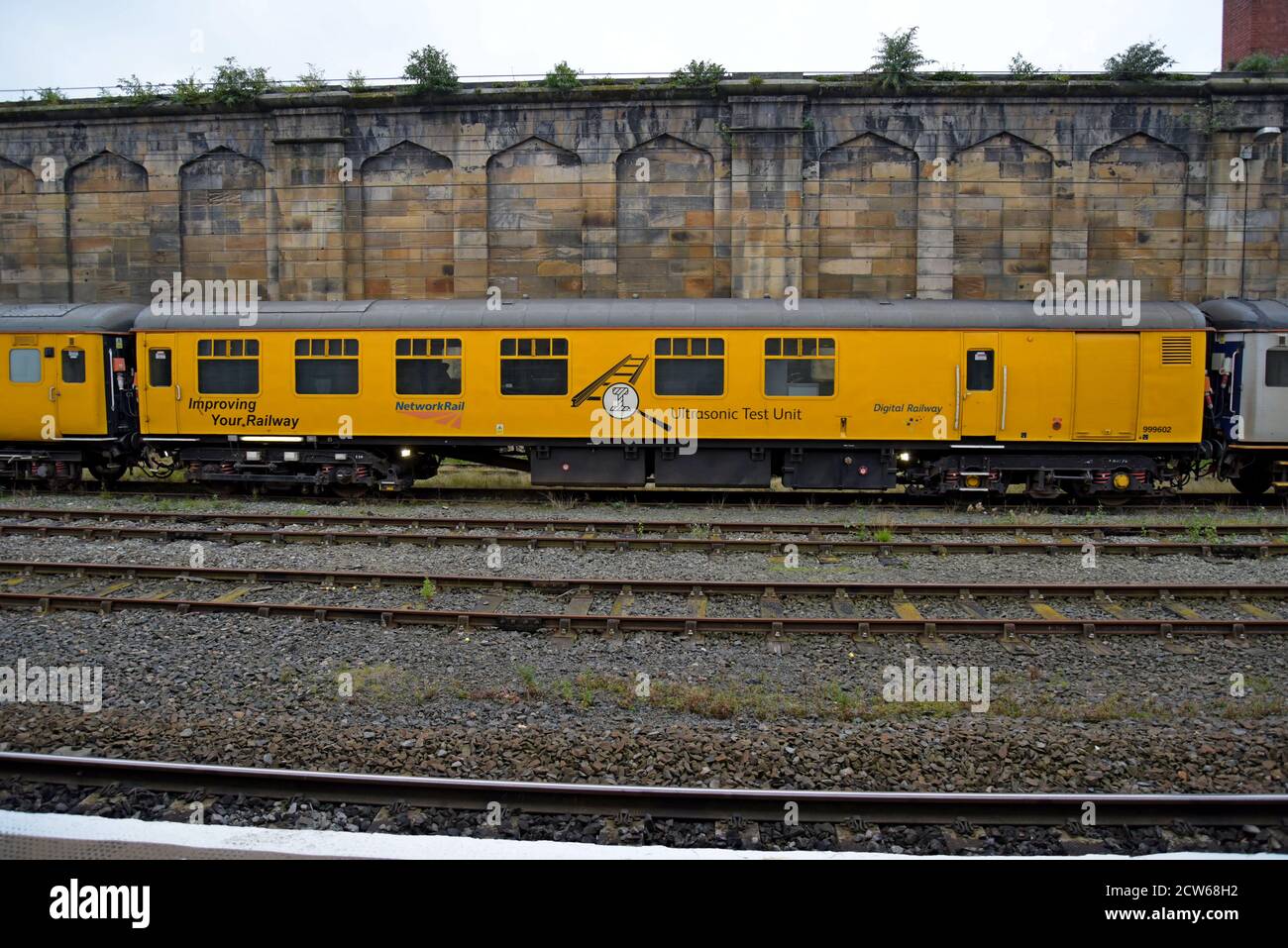 A Network Rail test and measurement train for ultrasonic track testing ...