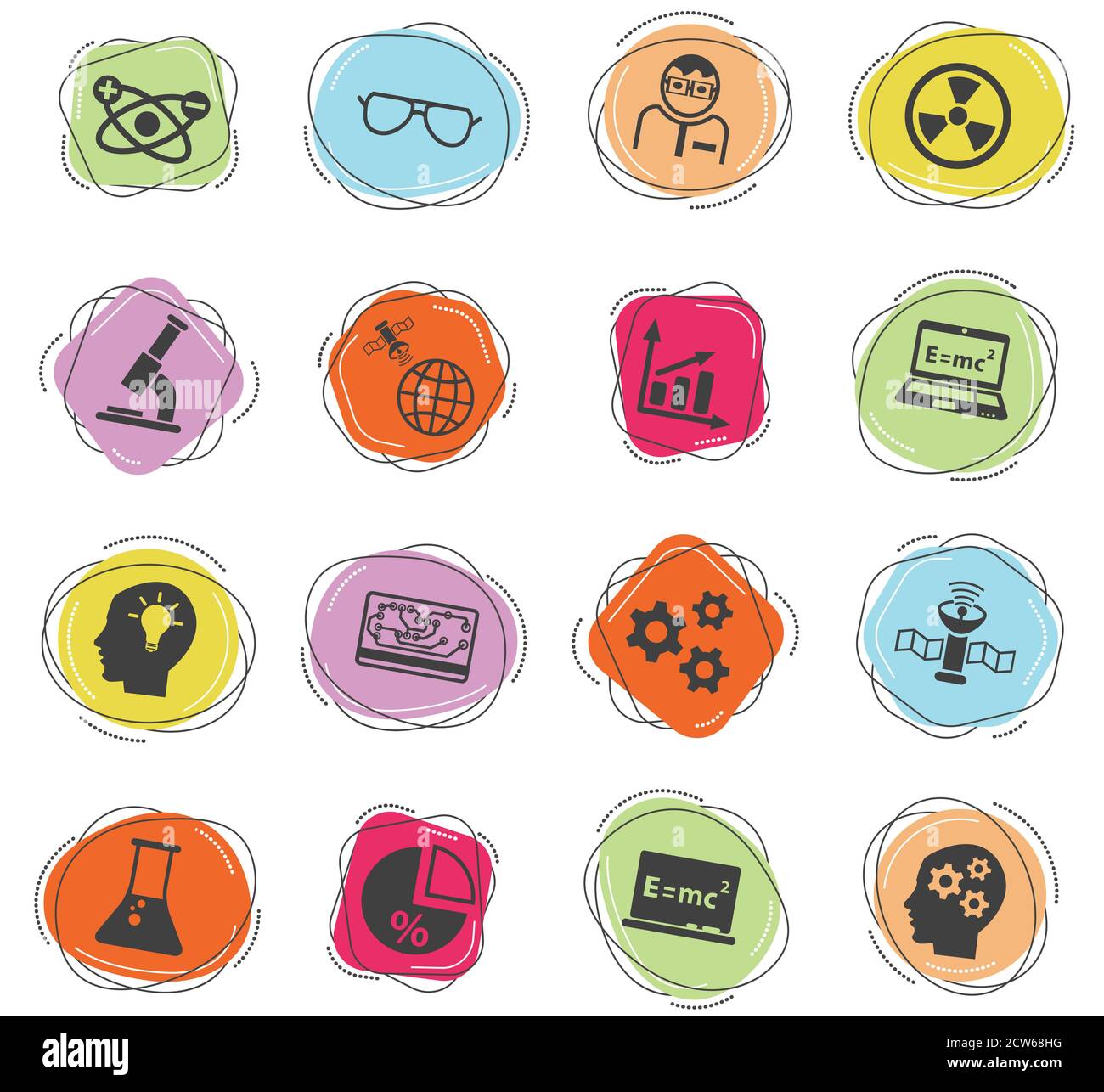 science icon set Stock Vector Image & Art - Alamy