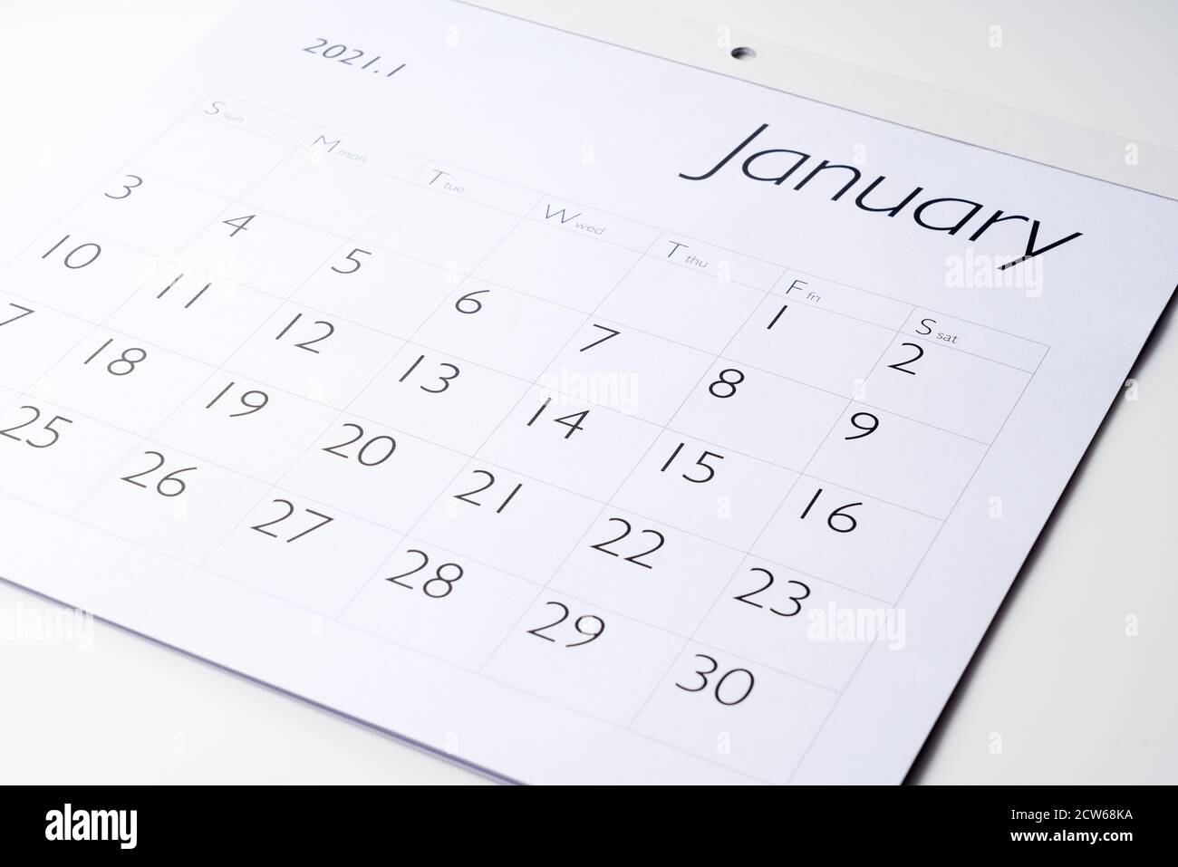 Close-up photo of the calendar Stock Photo - Alamy