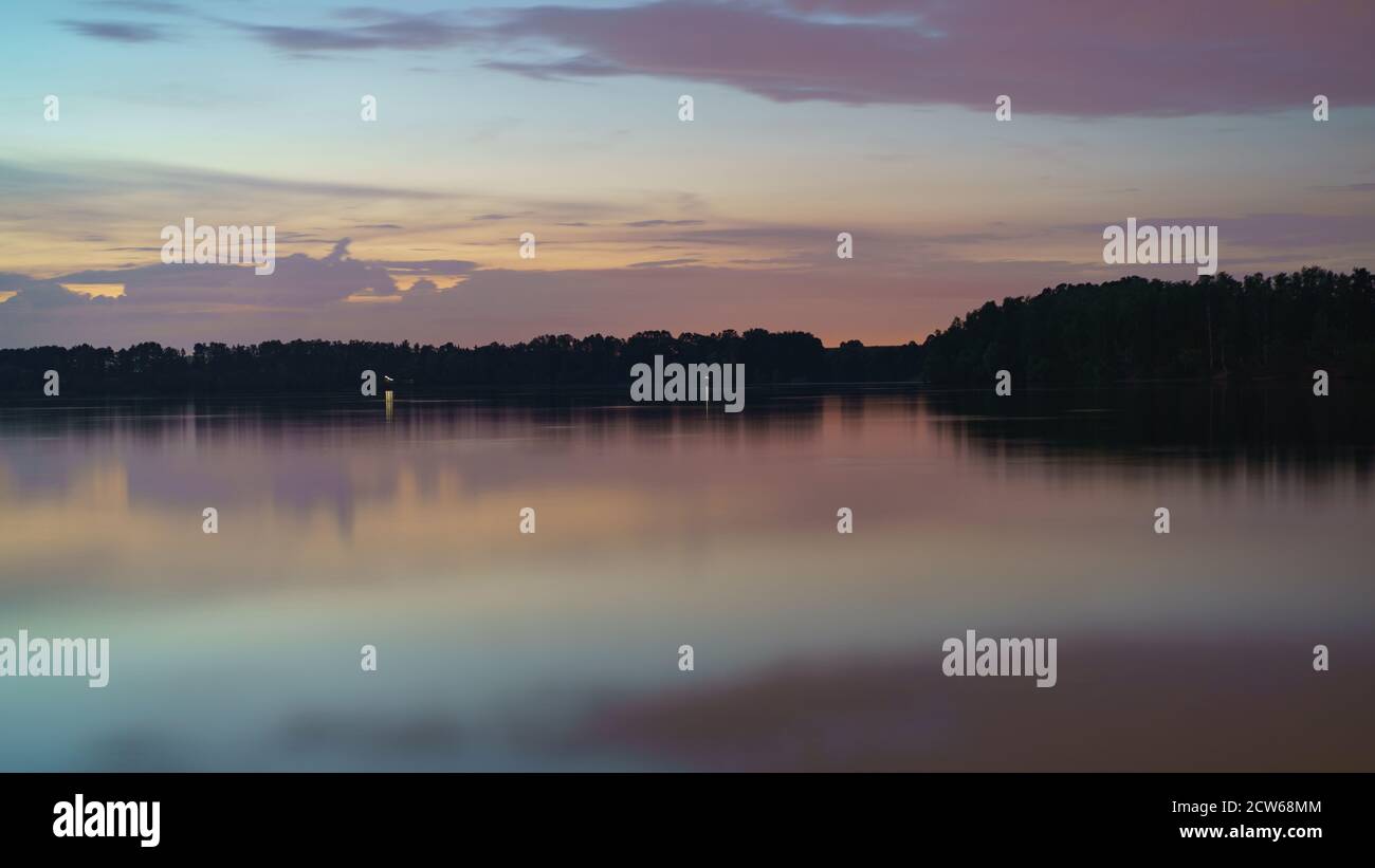 Photography of Istra water Reservoir landscape. Mysterious Russian ...
