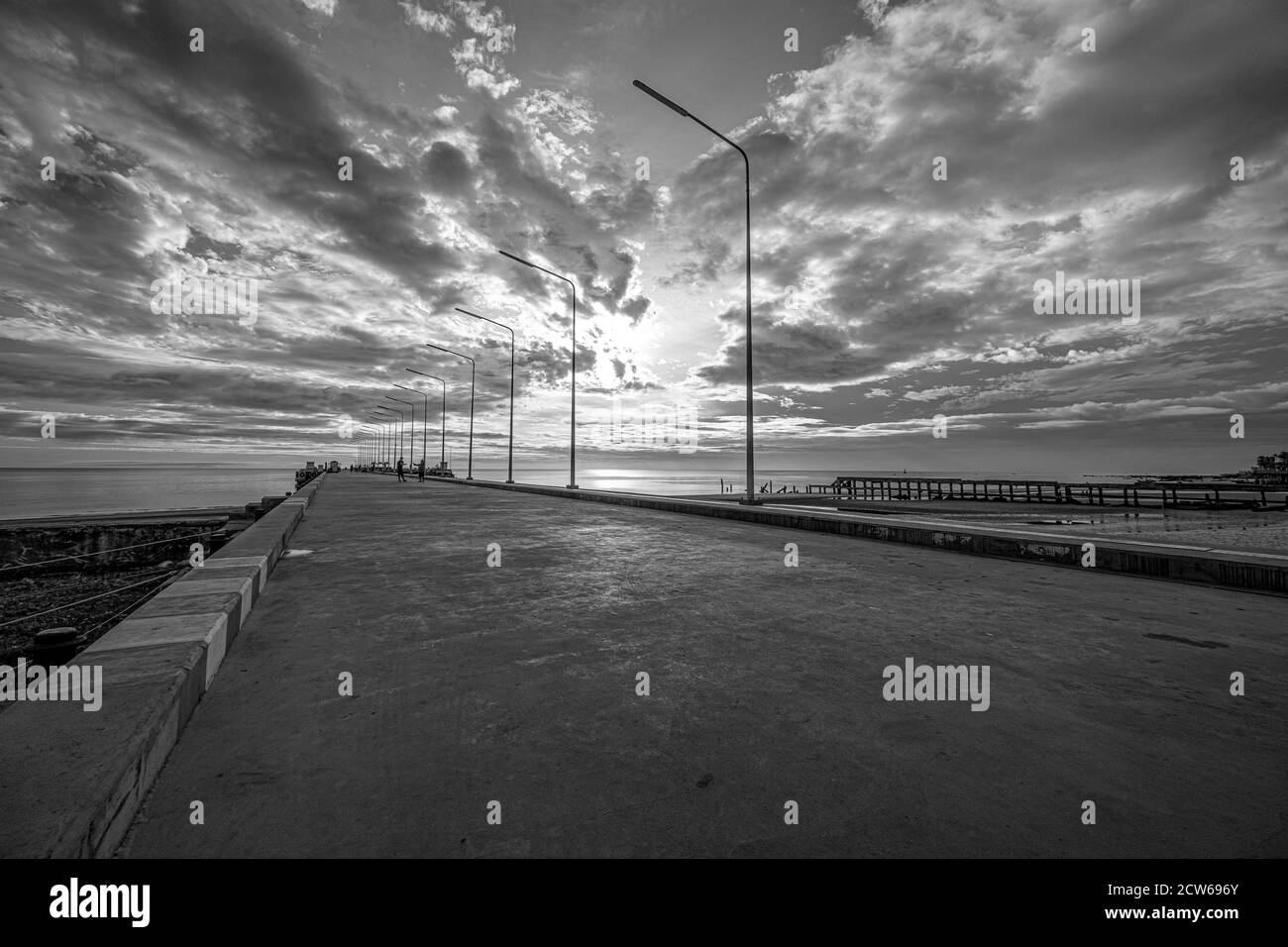 Beautiful sky sunrise asia Black and White Stock Photos & Images - Alamy