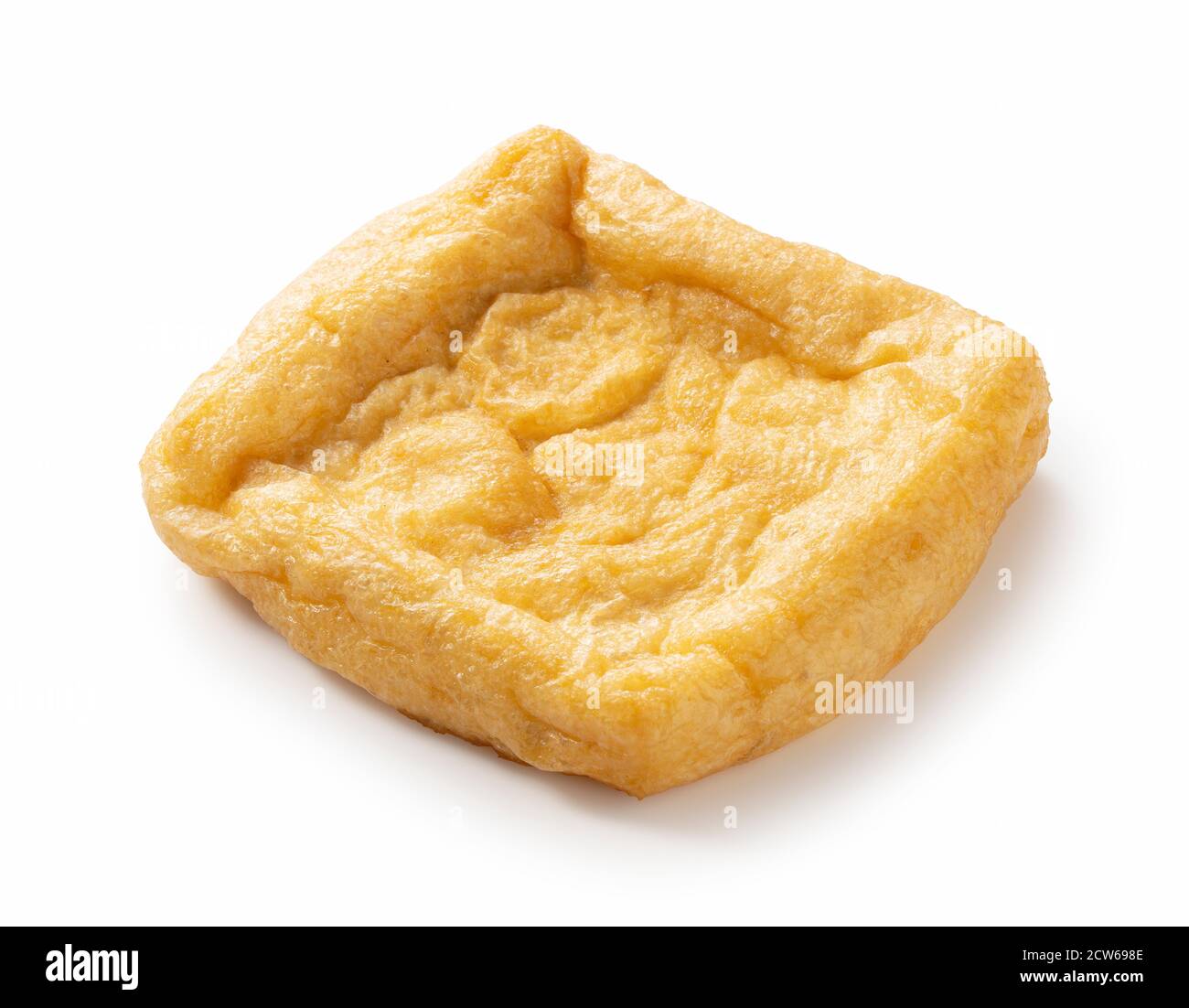 Japanese fried tofu on a white background Stock Photo - Alamy