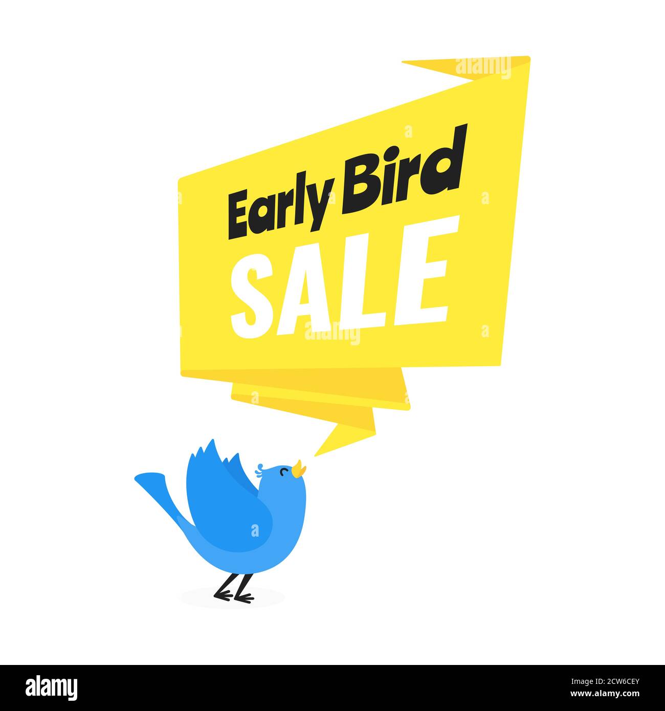 Early bird special offer discount sale event banner flat style design ...