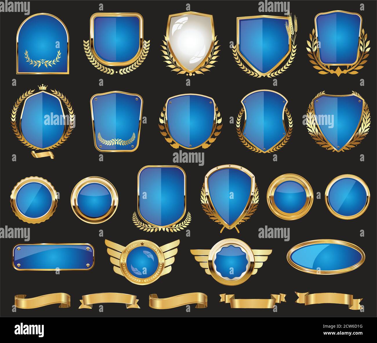 collection of golden badges and labels Stock Vector Image & Art - Alamy