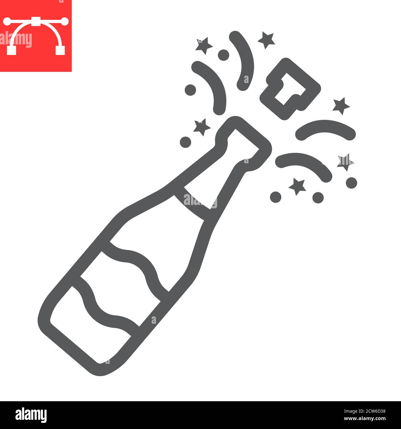 Popping Champagne Illustration High Resolution Stock Photography and ...