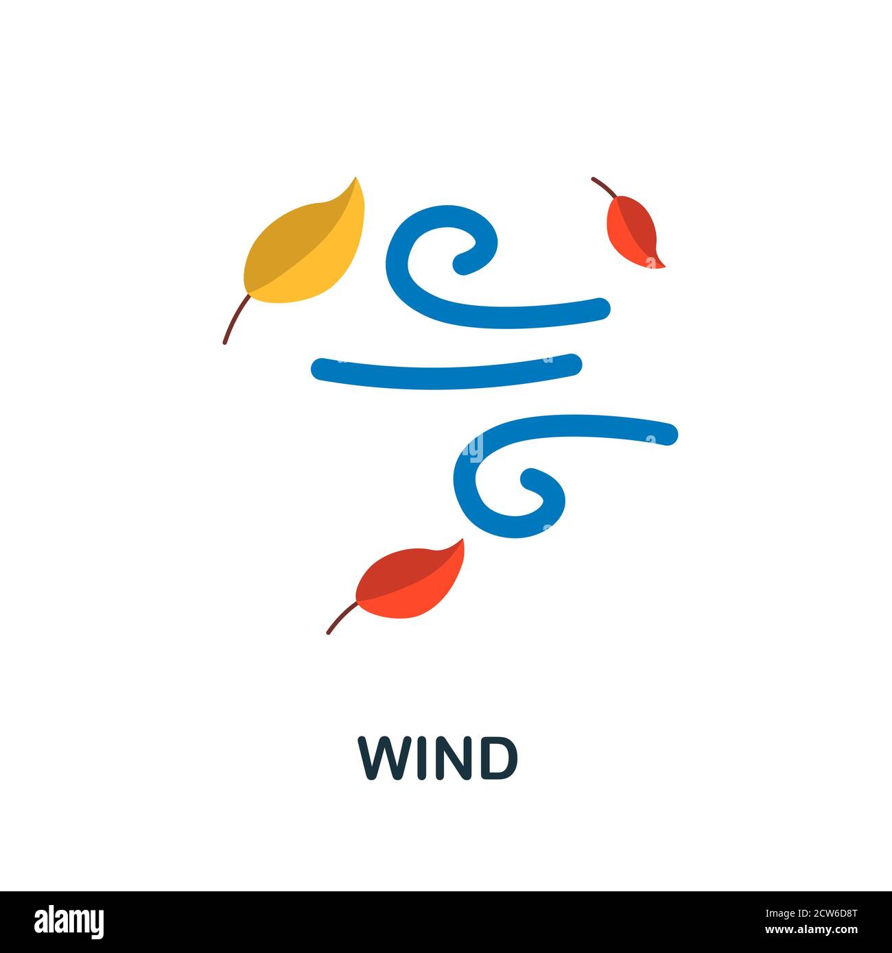Wind icon. Simple element from autumn collection. Creative Wind icon ...