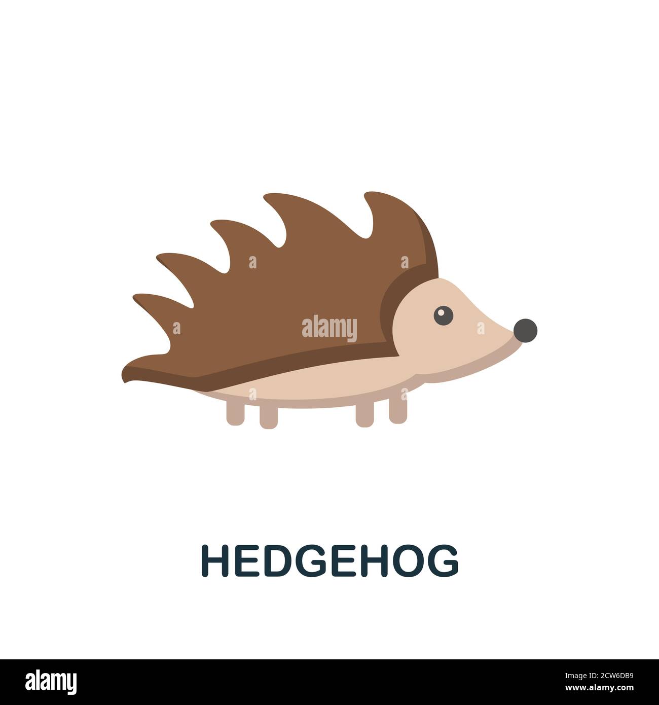 Hedgehog icon. Simple element from autumn collection. Creative Hedgehog ...