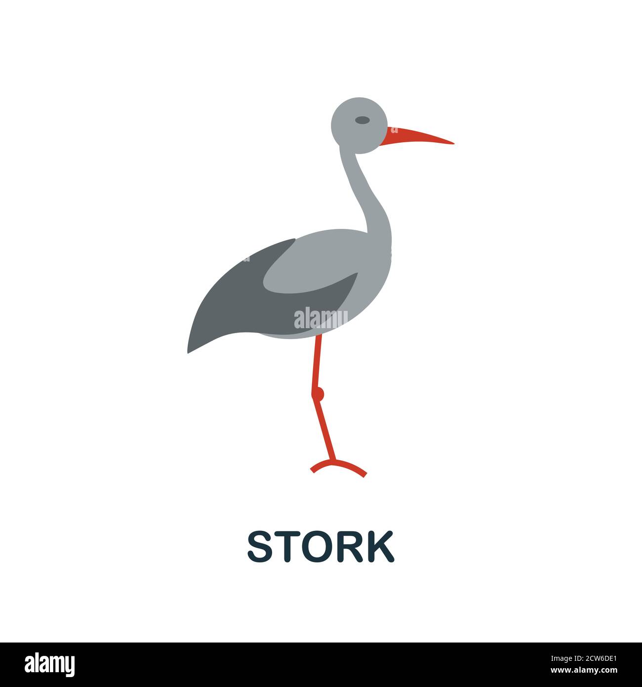 Stork icon. Simple element from autumn collection. Creative Stork icon ...