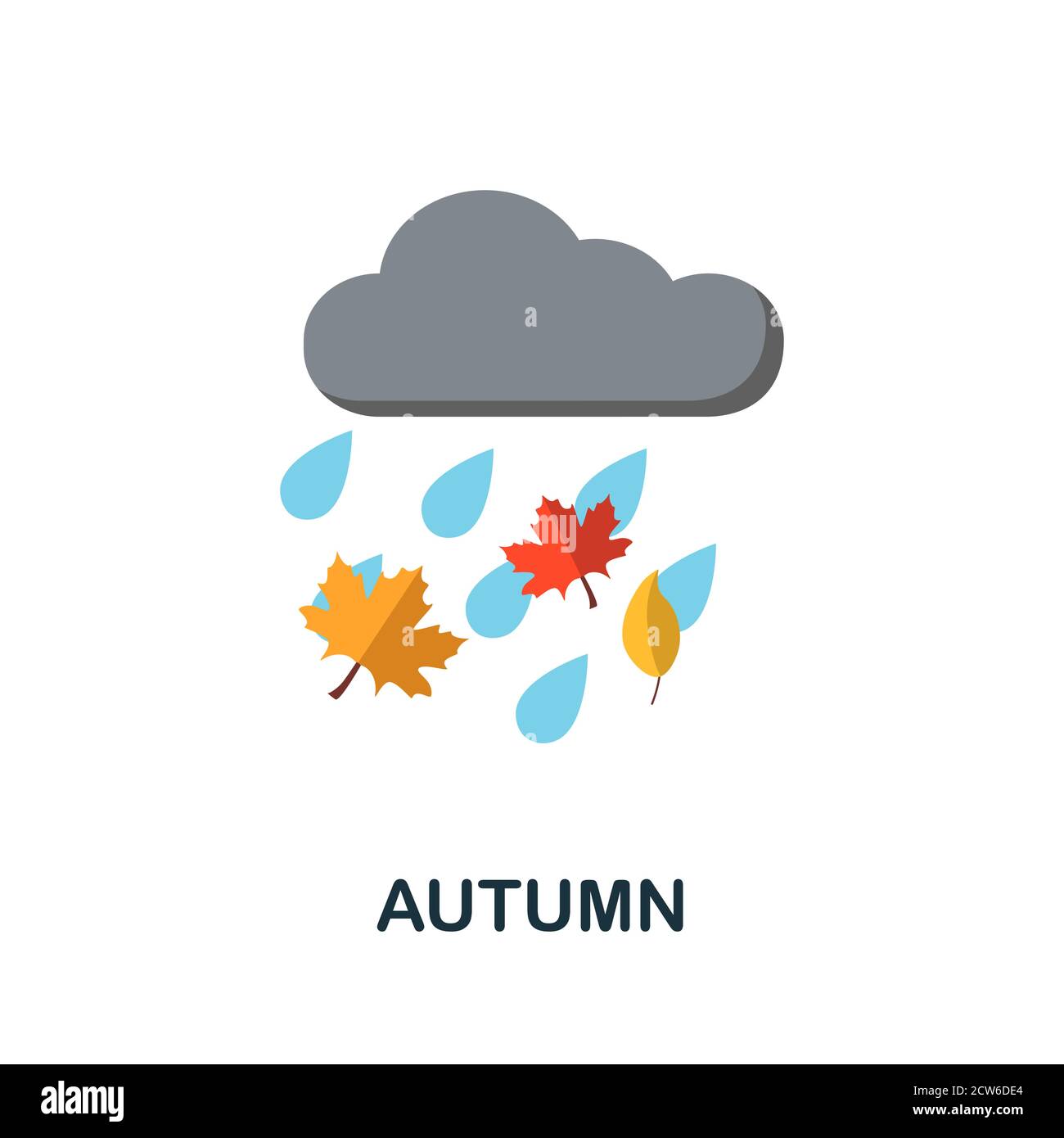 Autumn icon. Monochrome simple Autumn icon for templates, web design ...