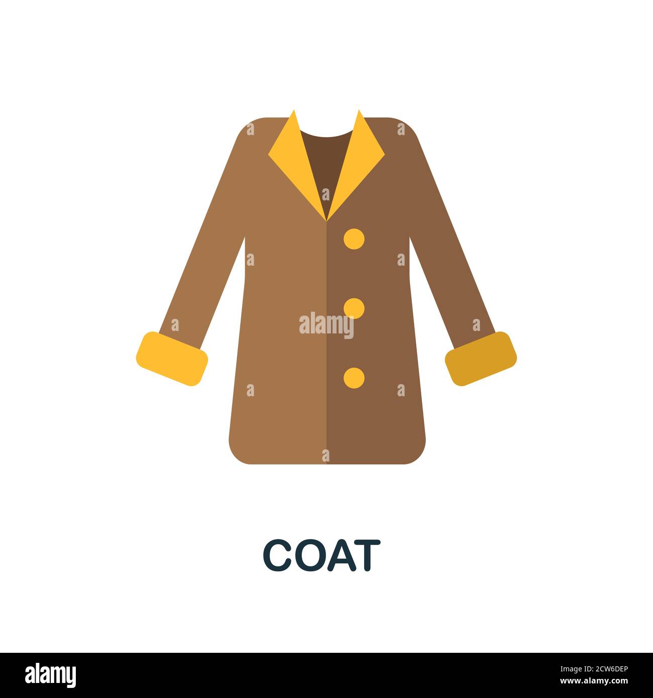 Coat icon. Simple element from autumn collection. Creative Coat icon ...