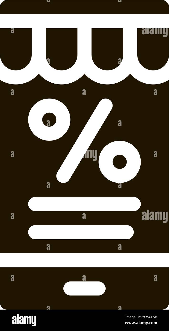 Phone percent message icon hi-res stock photography and images - Alamy