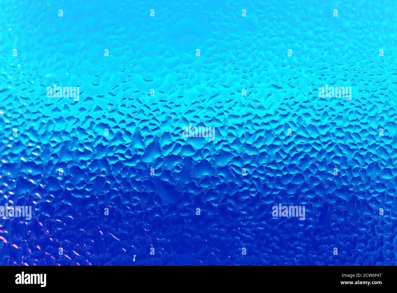 Texture of Water Droplets on Chilled Drink Glass in Blue Color ...