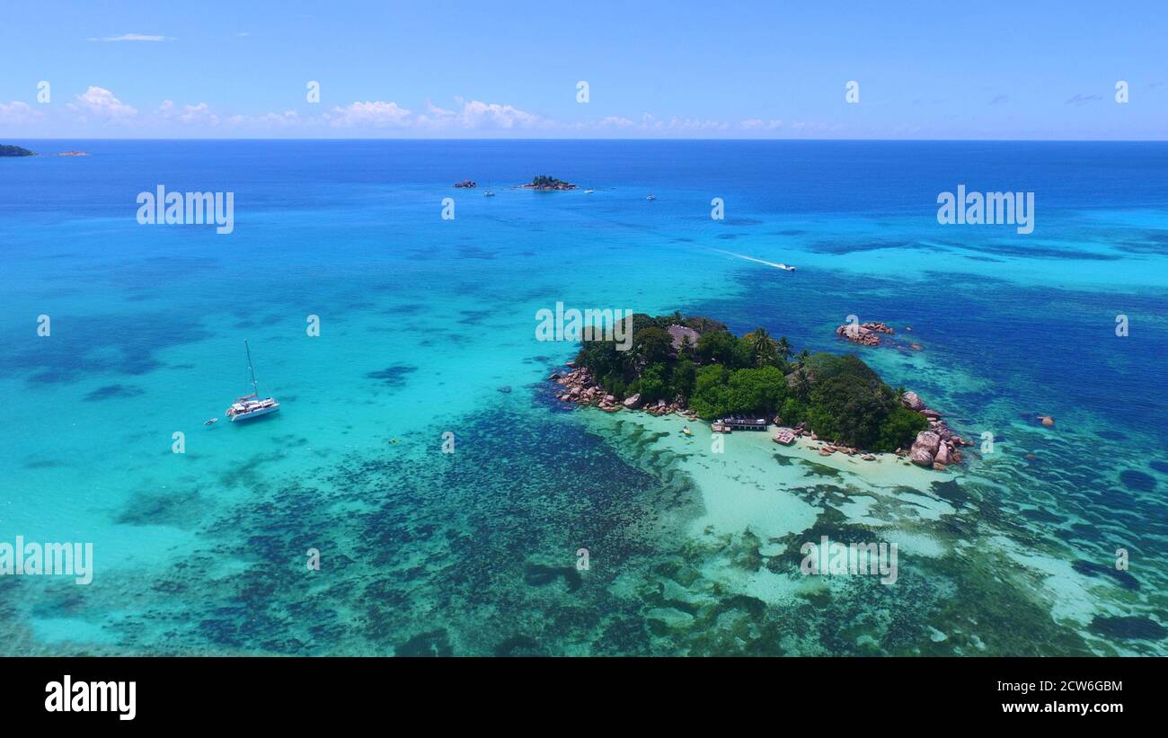 Paradise from above.The stunning beauty of Seychelles' beaches is even ...