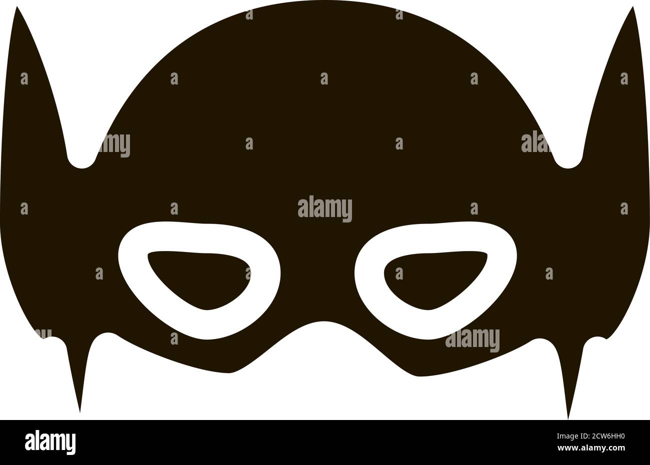 Super Hero Mask Icon Vector Glyph Illustration Stock Vector Image & Art ...