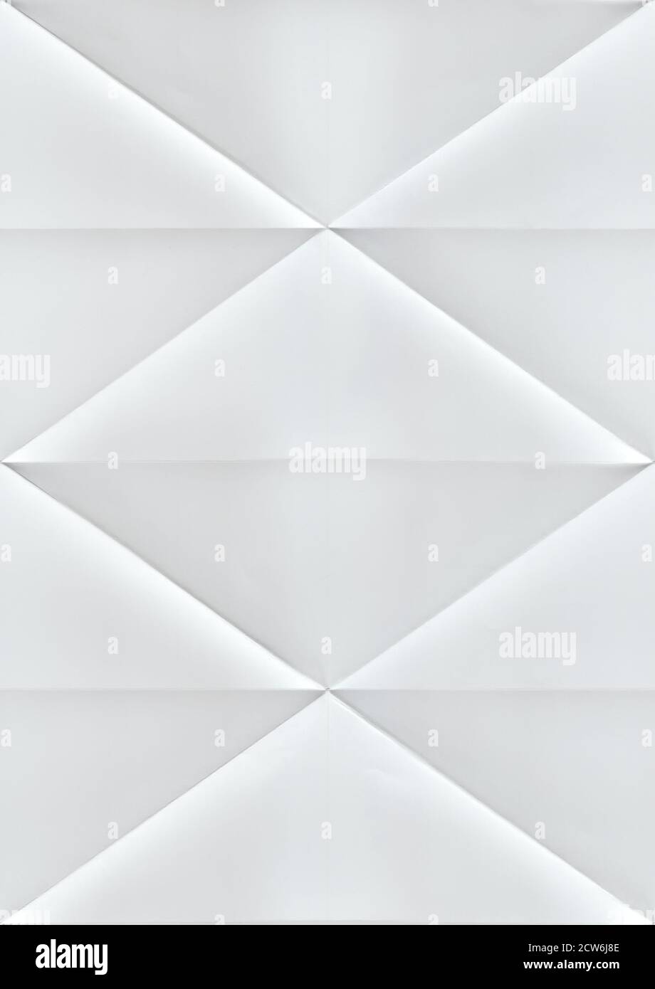 Seamless pattern with a white paper texture folded Stock Photo - Alamy