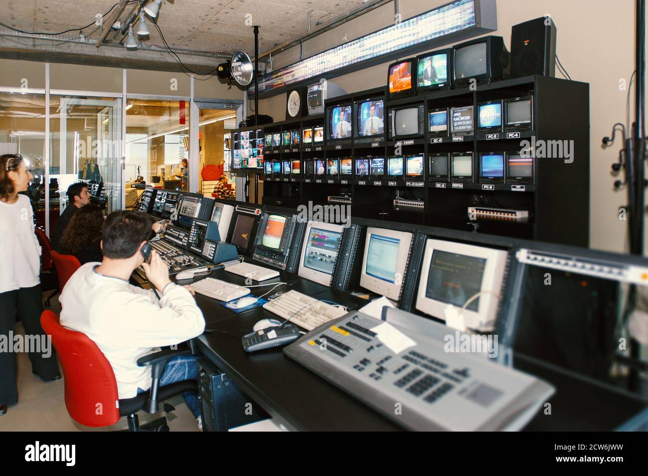 Istanbul, Turkey, 08/10/2015; CNN International Istanbul branch studios ...