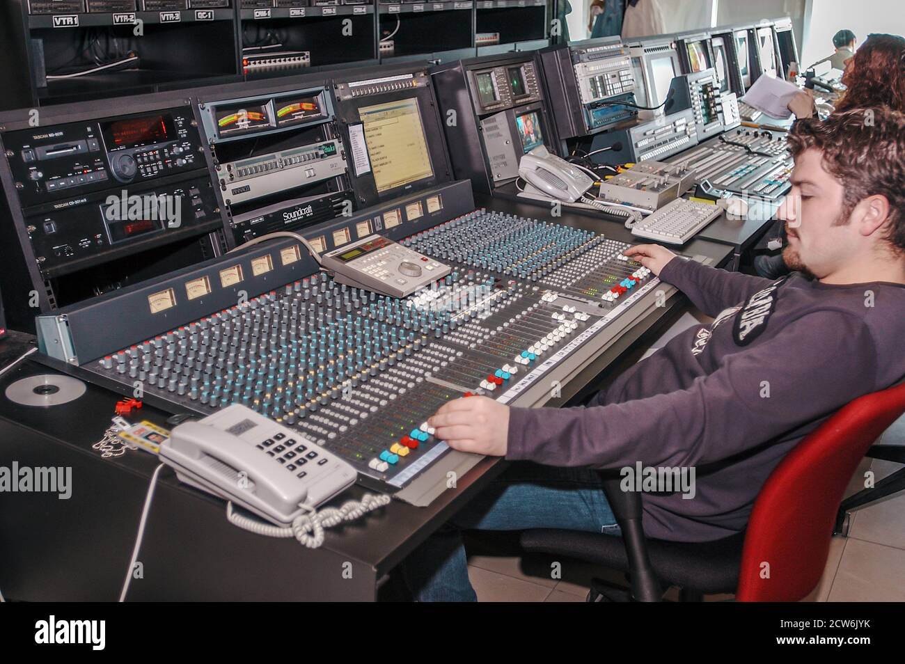 Television studio control room hi-res stock photography and images - Alamy
