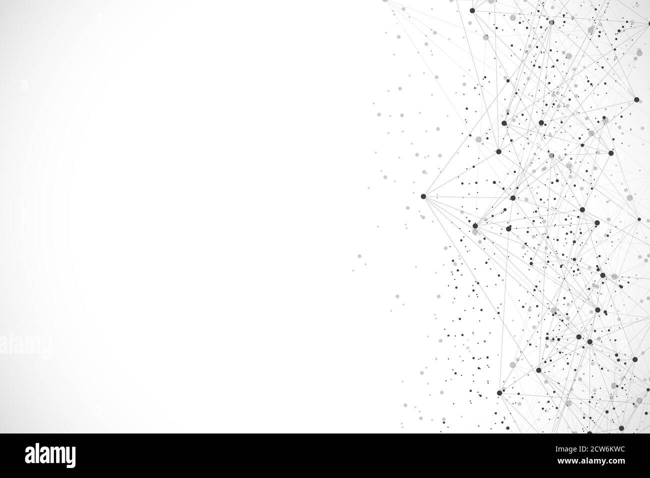 Abstract Plexus Background With Connected Lines And Dots Wave Flow