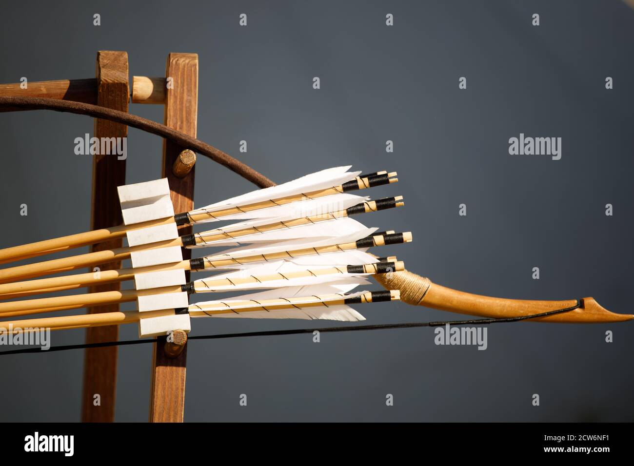 Close up archer bow arrows hi-res stock photography and images - Alamy