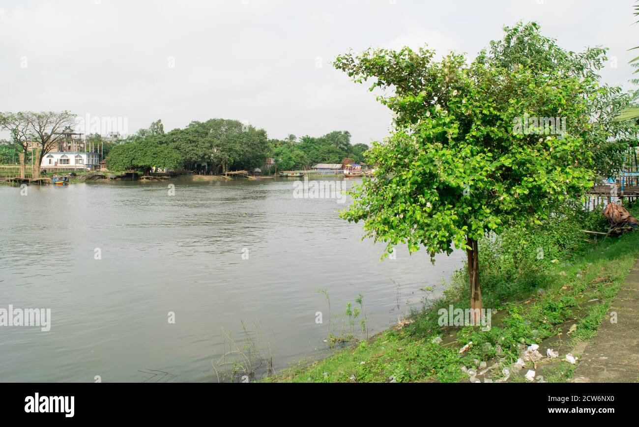 Natureal beauty of river side landscape Stock Photo - Alamy