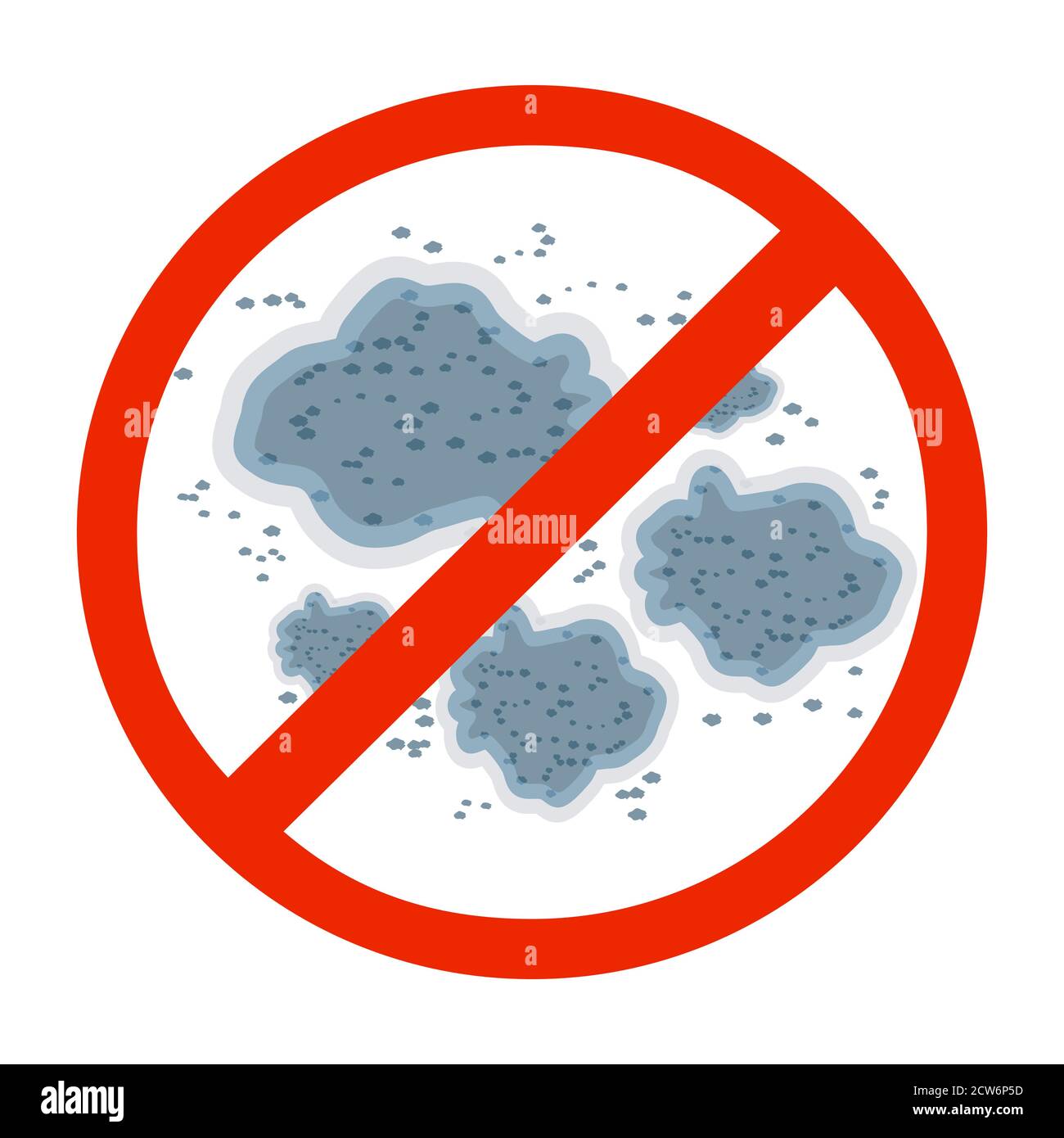 No mold sign isolated on white background. Stop mold icon. Prohibition ...