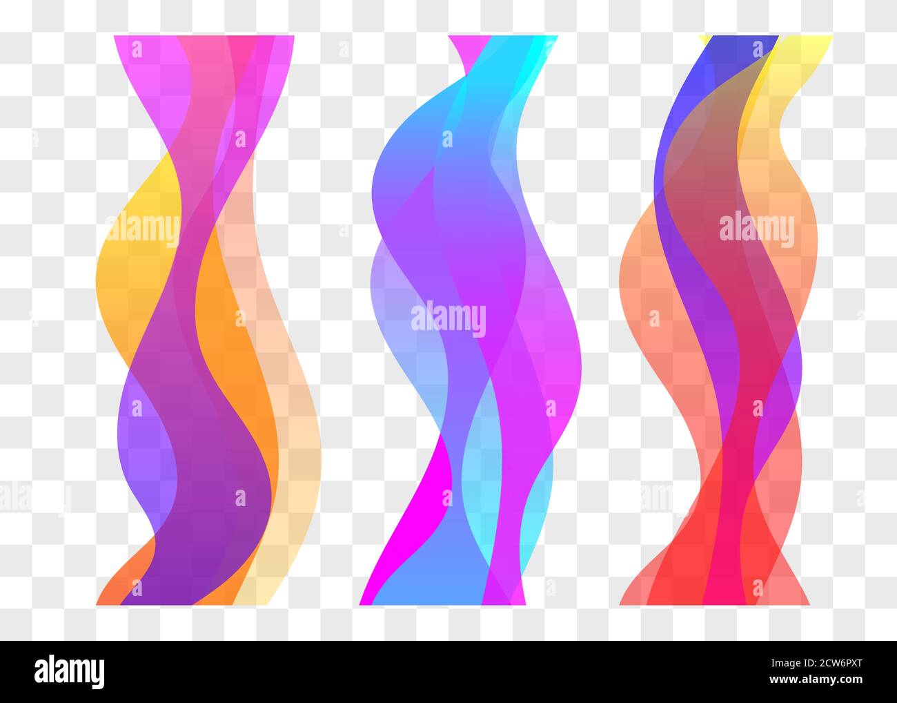 Wavy transparent abstract lines. Element of graphic design Stock Vector ...