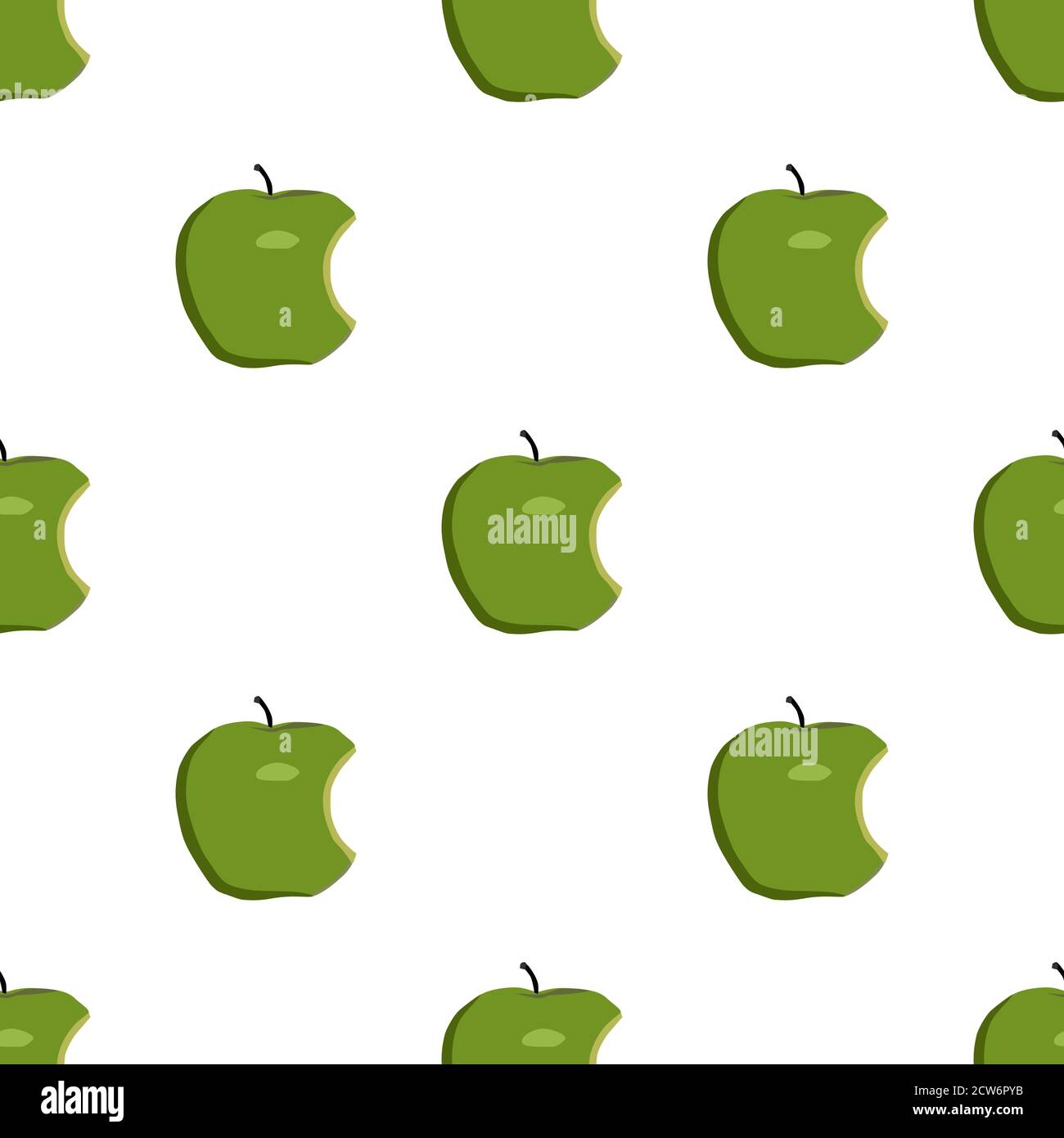 Illustration on theme big colored seamless apple, bright fruit pattern ...