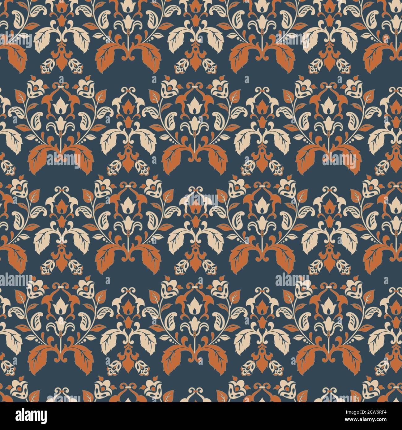 Seamless vintage wallpaper. Vector background Stock Vector Image & Art ...