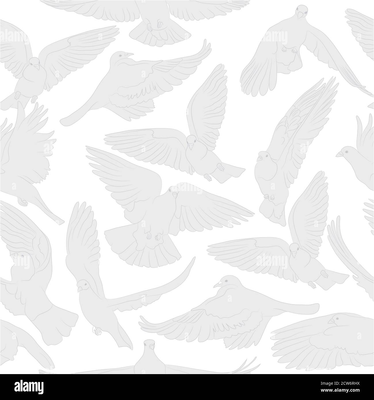 Flying birds seamless pattern. Vector background Stock Vector Image ...