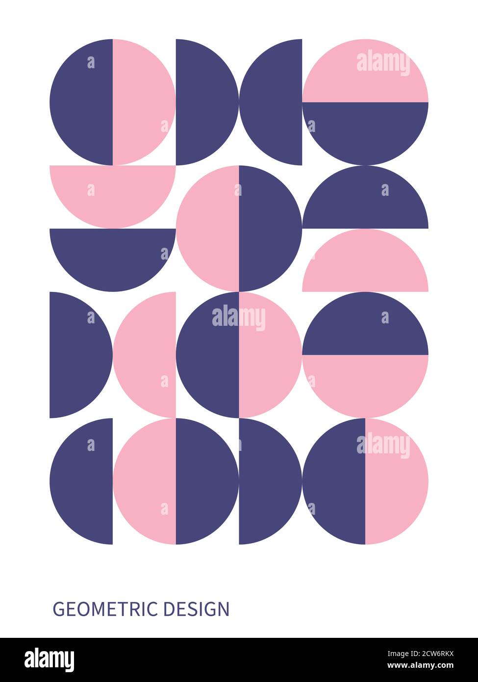 Trendy bauhaus pattern. Bauhaus poster. Vector geometric abstract ...