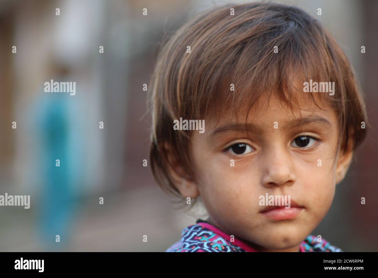 face closeup of cute female child Stock Photo - Alamy