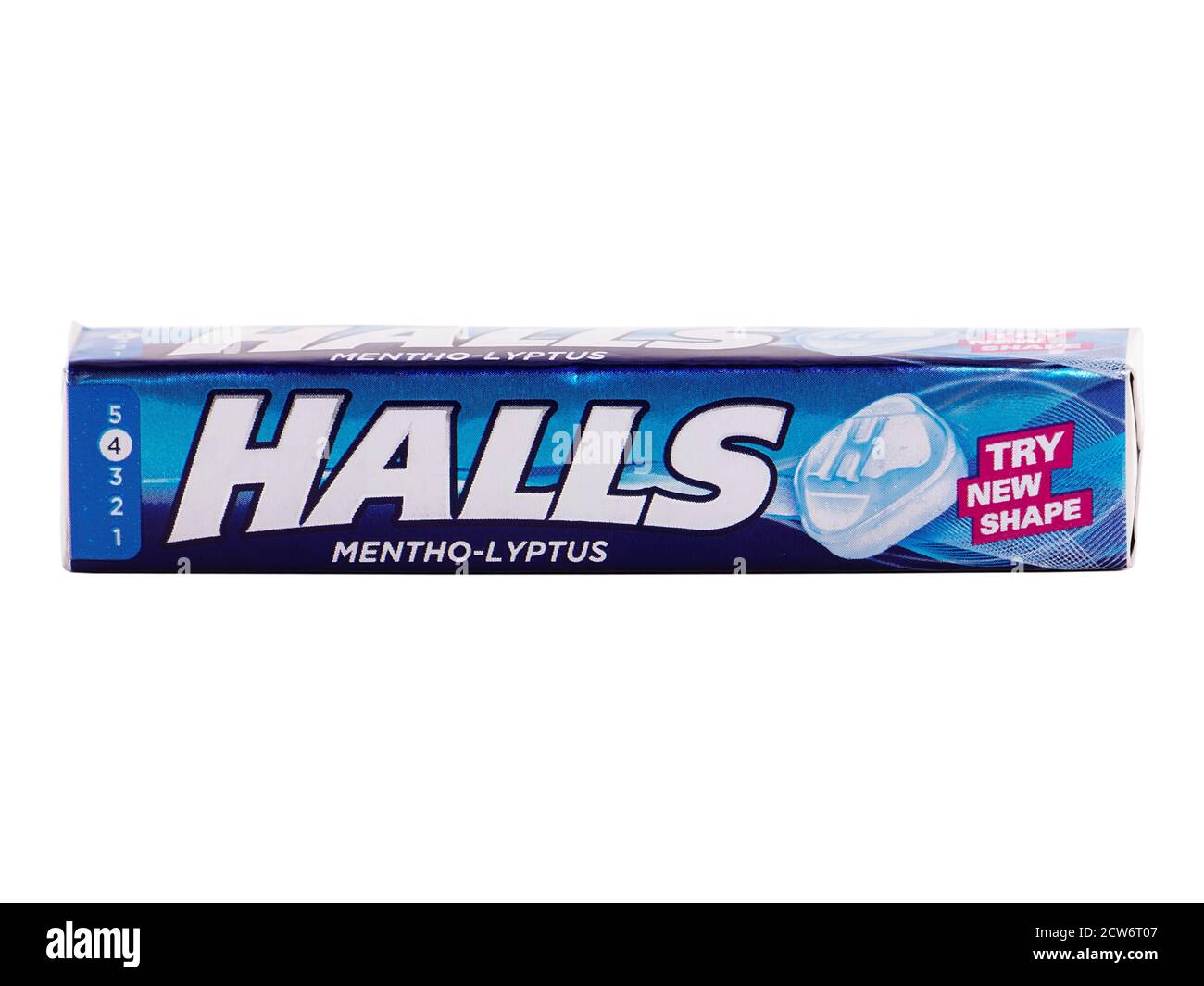 BUCHAREST, ROMANIA - APRIL 5, 2015. Halls Mentho-Lyptus. Halls is the ...