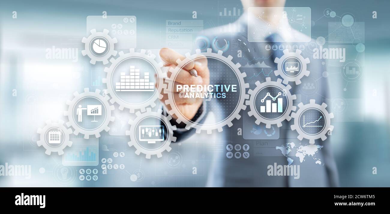 Predictive analytics Big Data analysis Business intelligence internet and modern technology ...