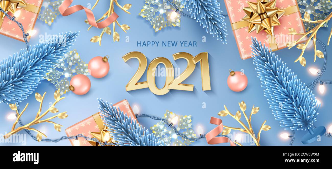 2021 New Year banner Stock Vector Image & Art - Alamy