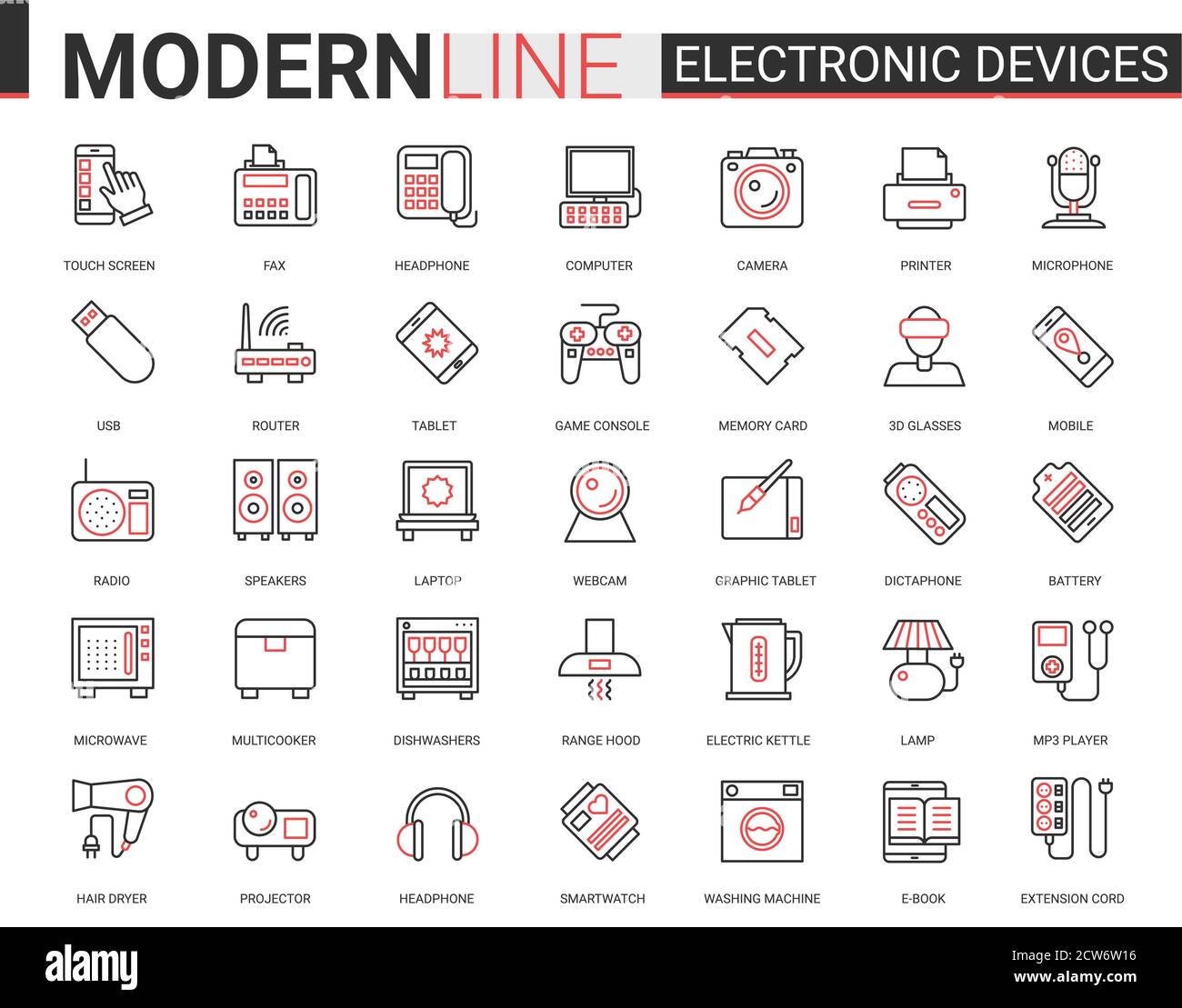 Electronic devices symbols hi-res stock photography and images - Alamy