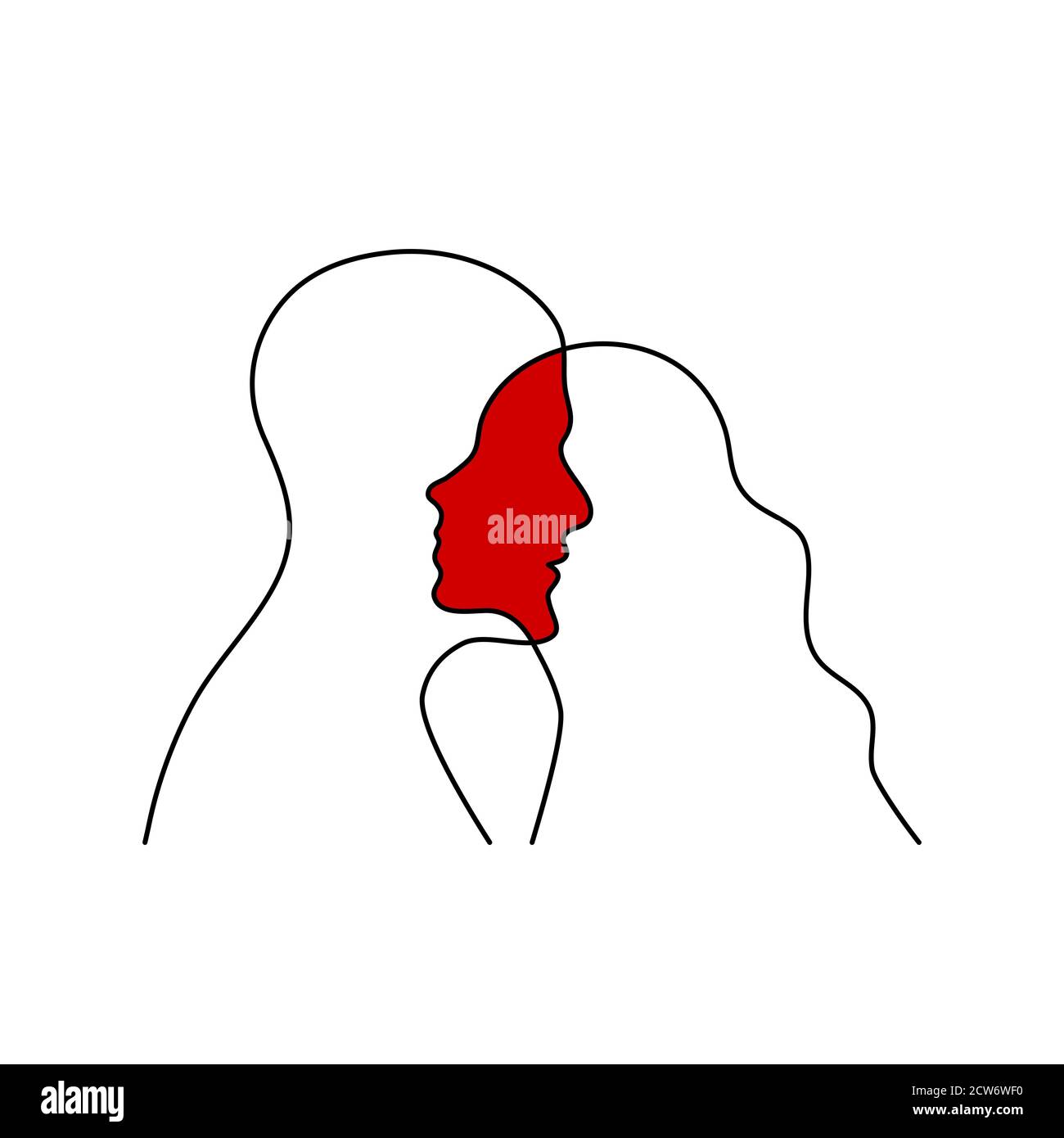 Communication Between Couple Stock Vector Images Alamy