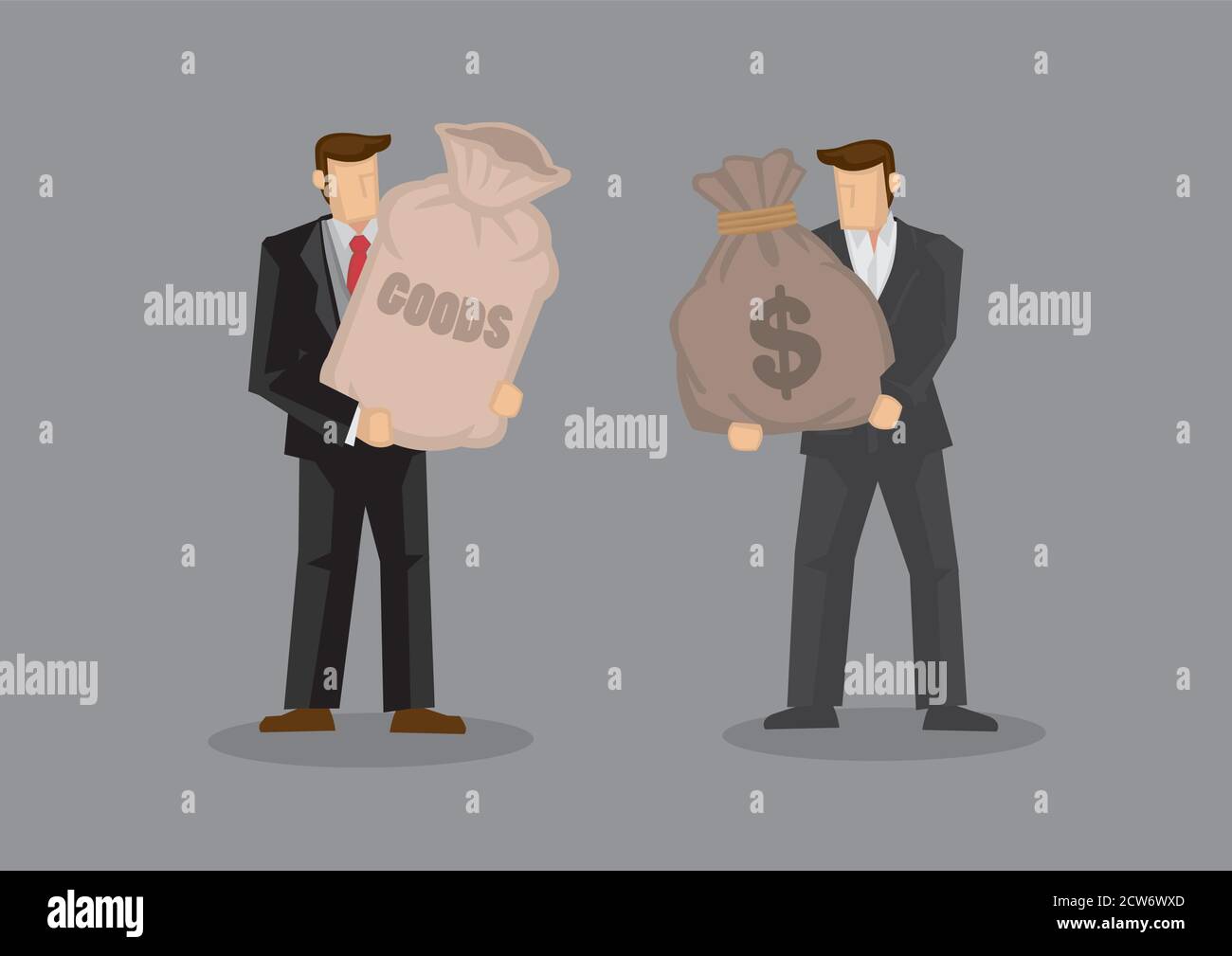 Two men carrying a bag Stock Vector Images - Alamy