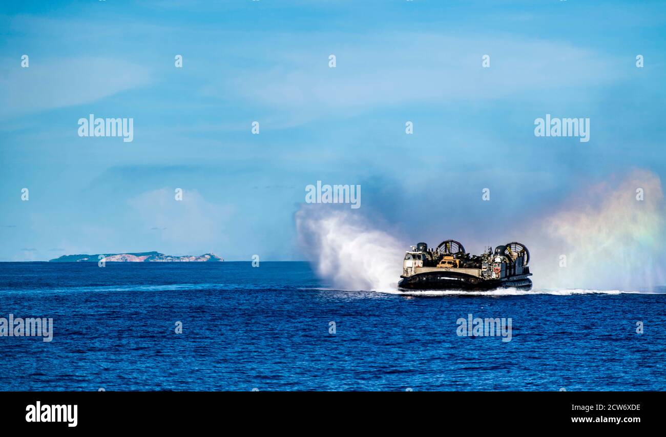 PHILIPPINE SEA (Sept. 27, 2020) As seen from Landing Craft, Air Cushion ...