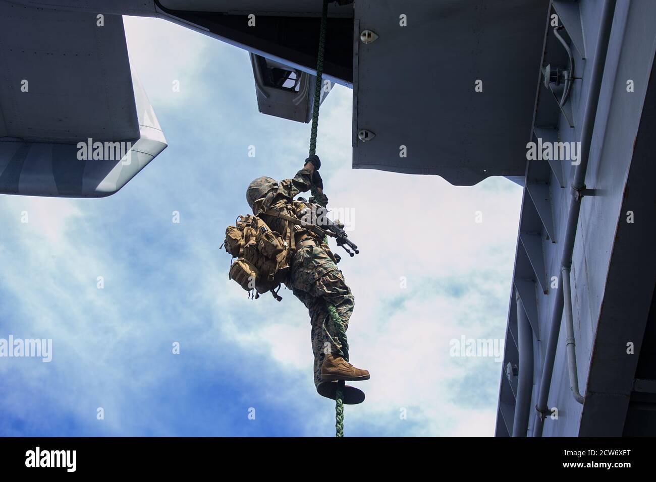 PHILIPPINE SEA (Sept. 23, 2020) A Marine with Battalion Landing Team ...