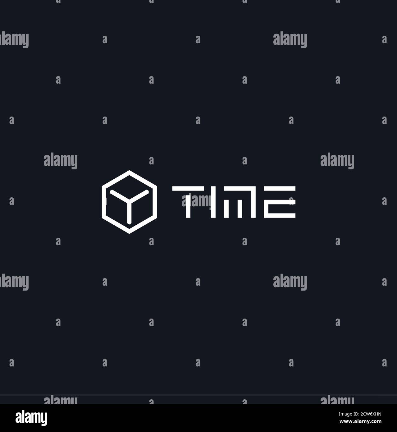 3d cube Time icon. Clock logo concept for sport timer, smart watch ...