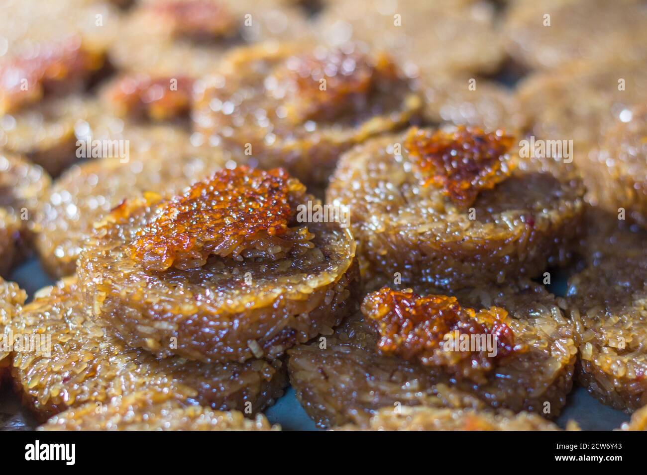 Traditional rice cake making in Cebu Stock Photo - Alamy