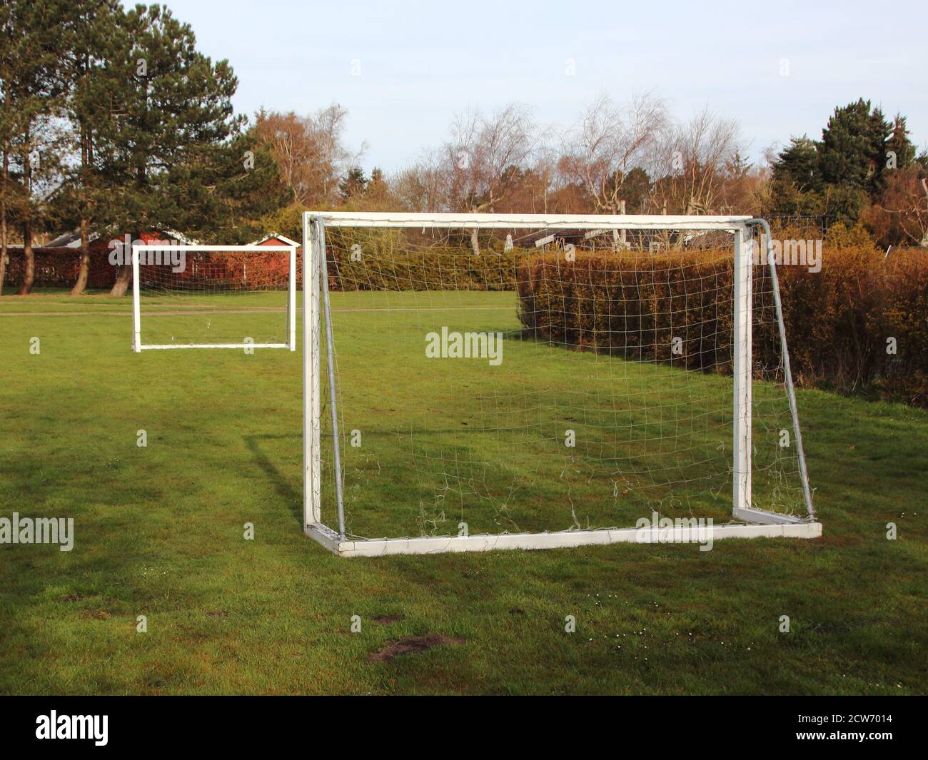 Football goal posts hi-res stock photography and images - Alamy
