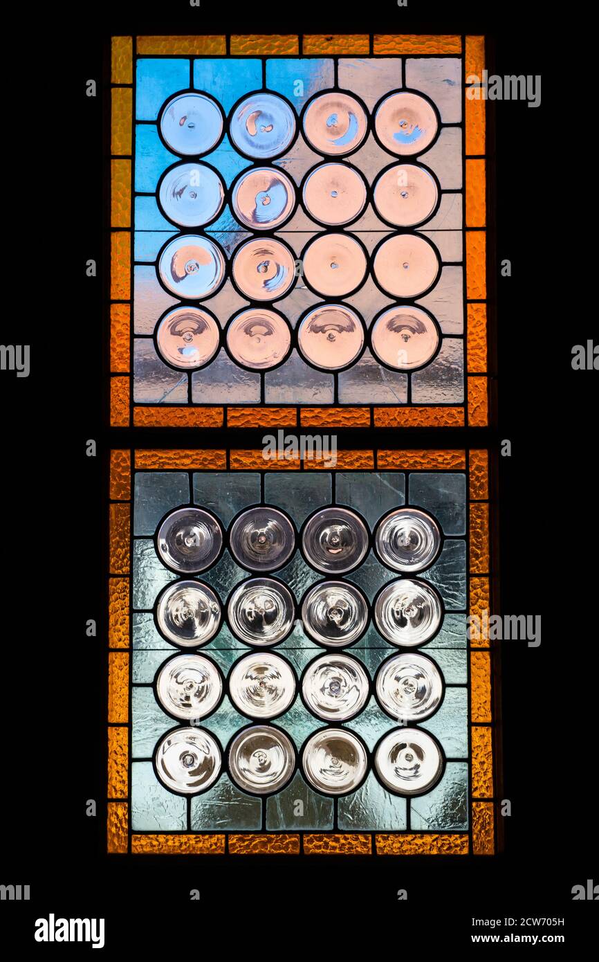 Vertical shot of a window in Corvin castle Stock Photo - Alamy