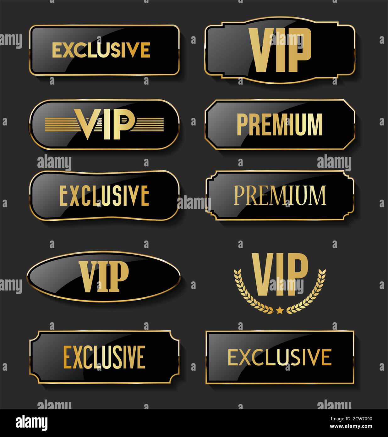 award and vip badge Stock Vector Image & Art - Alamy