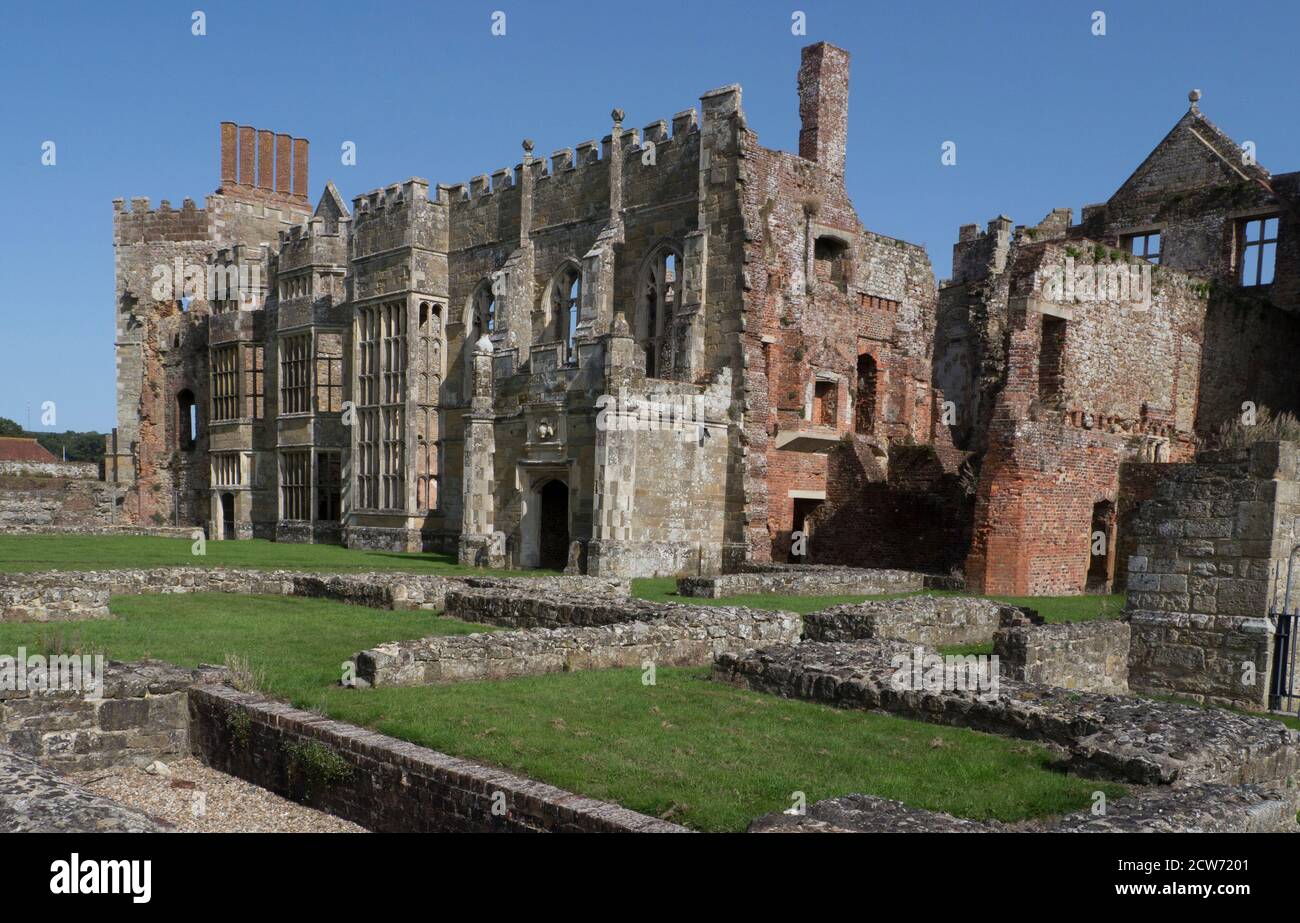Cowdray ruins Midhurst Sussex consists of the ruins of one of England's ...
