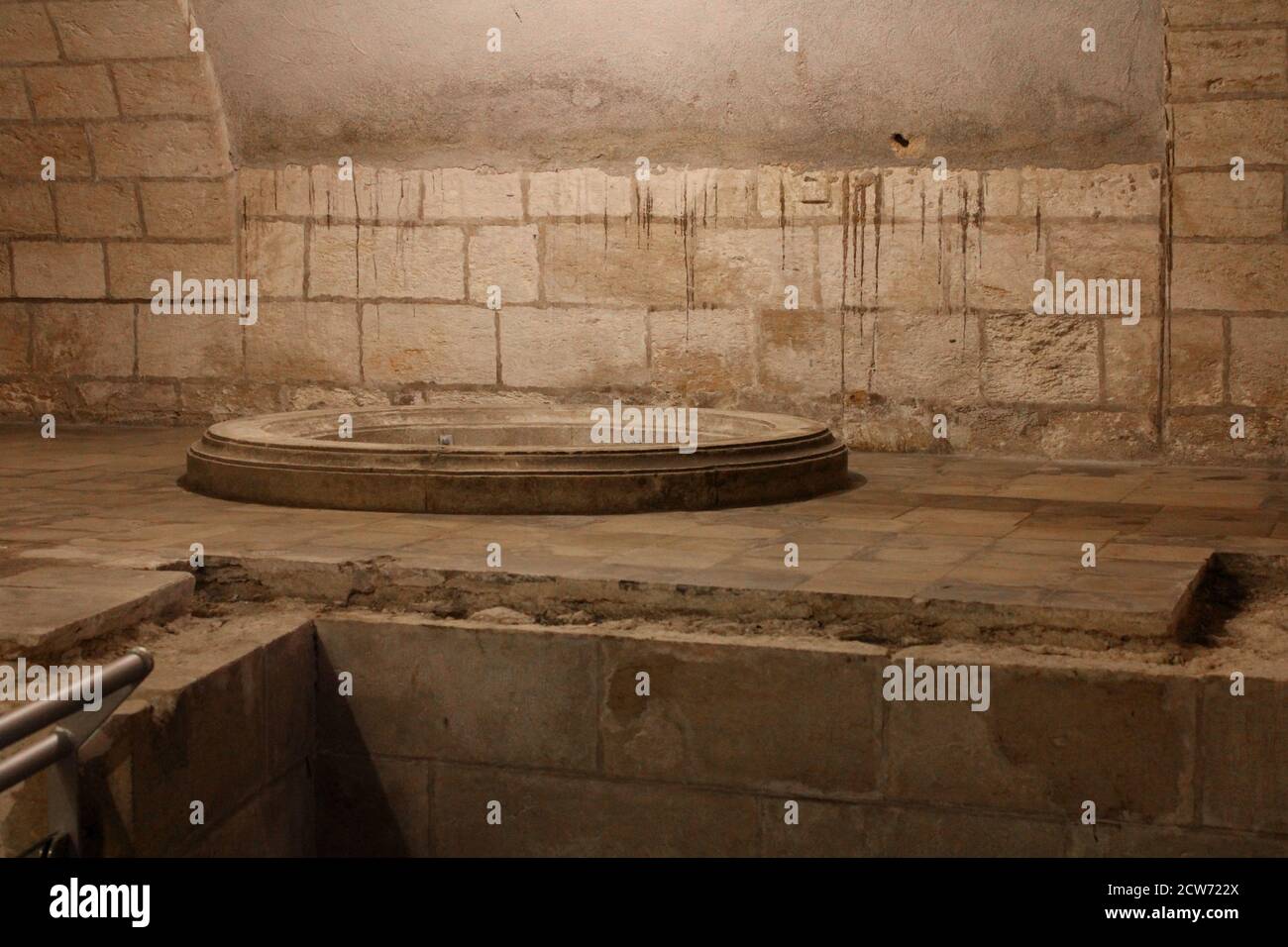 Close up of Basin and Basement feature in the Church of St. Joseph in ...