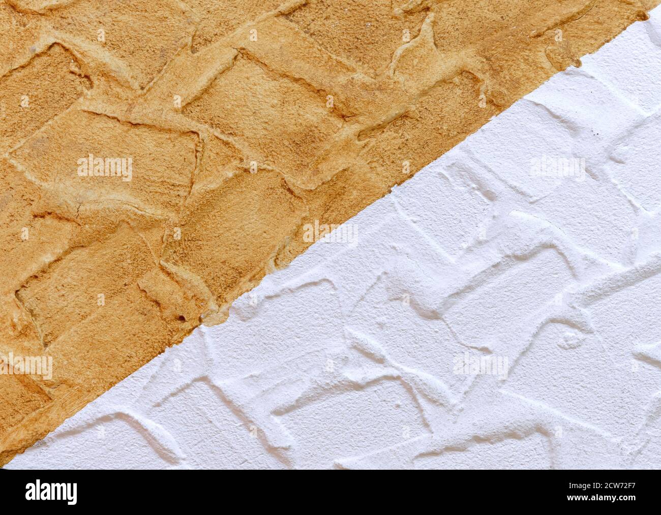 Yellow-white rough seamless venetian plaster Stock Photo - Alamy