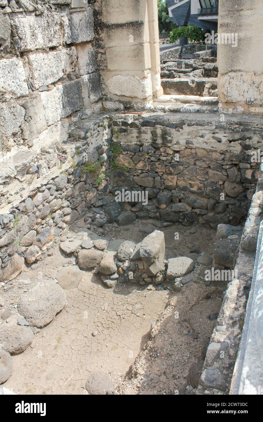 Room in ancient city of capernaum hi-res stock photography and images ...