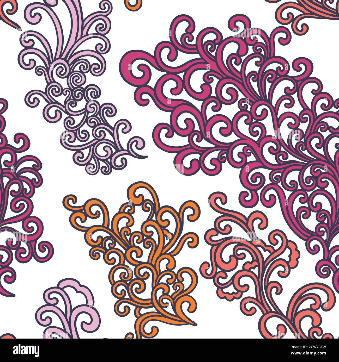 Doodle pattern. Vector illustration hand drawn. Thin line drawing ...