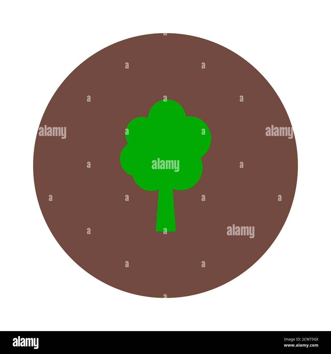 Tree and circle Stock Photo - Alamy